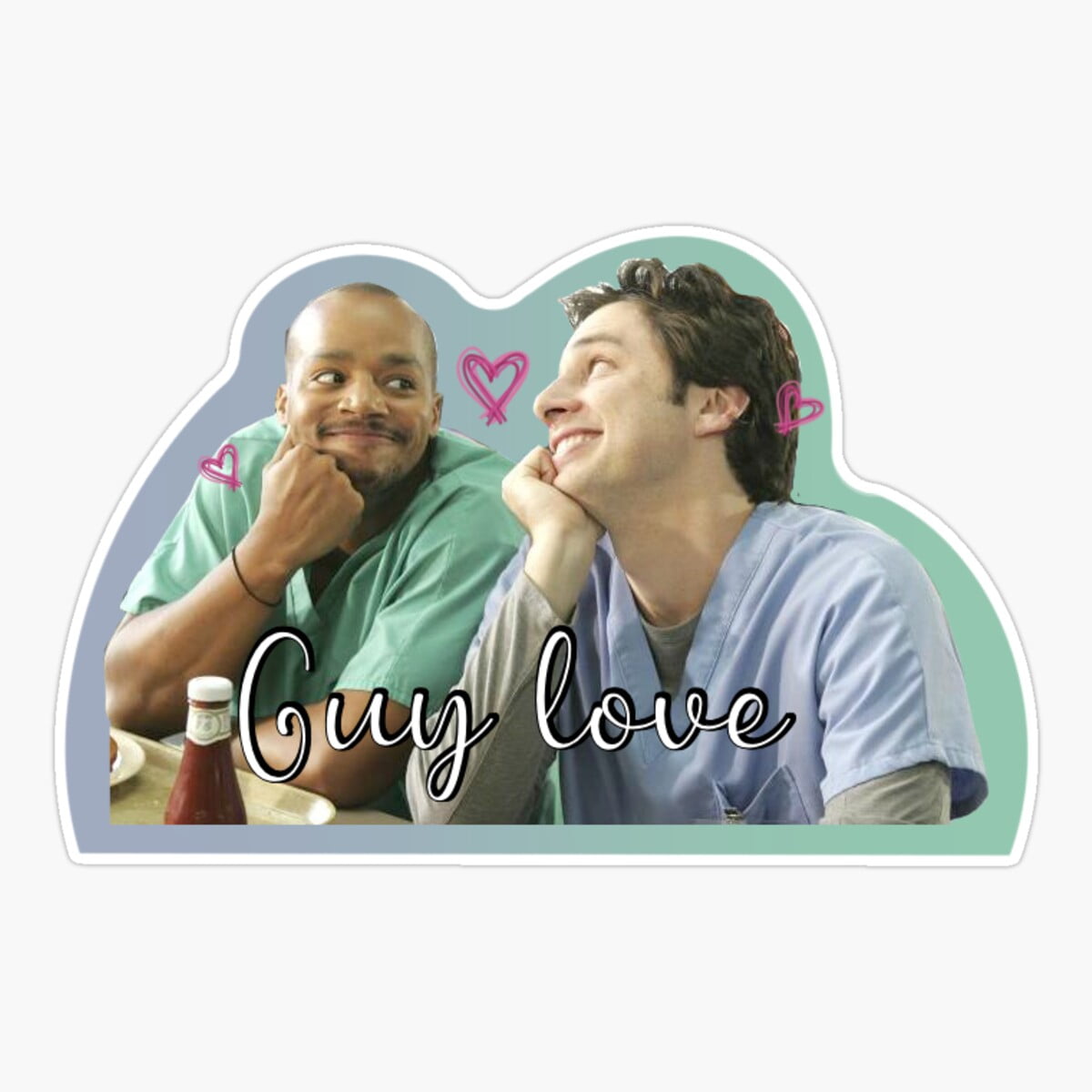 DOPASTICKER Guy Love Sticker, Phone Sticker Water Bottle Sticker Car ...