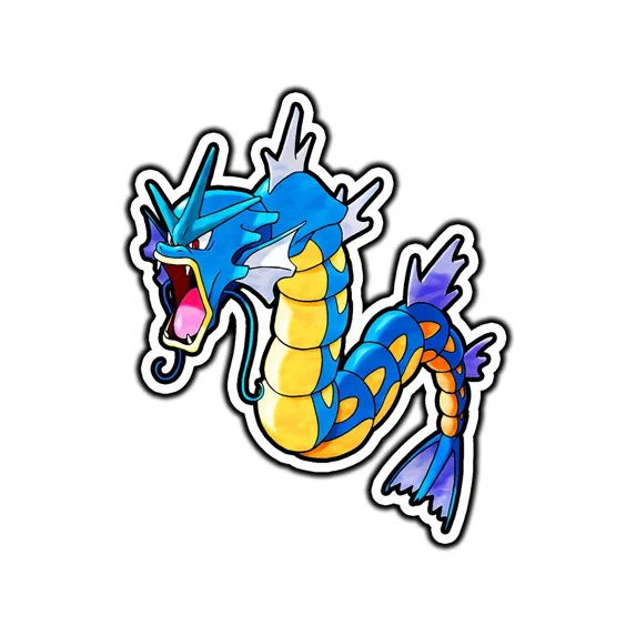 DOPASTICKER Gyarados Sticker Decal Phone Decal Water Bottle Stickers ...