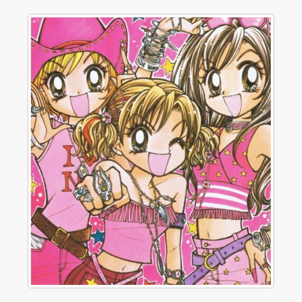 DOPASTICKER Gyaru World Sticker, Phone Sticker Car Stickers, Birthday ...