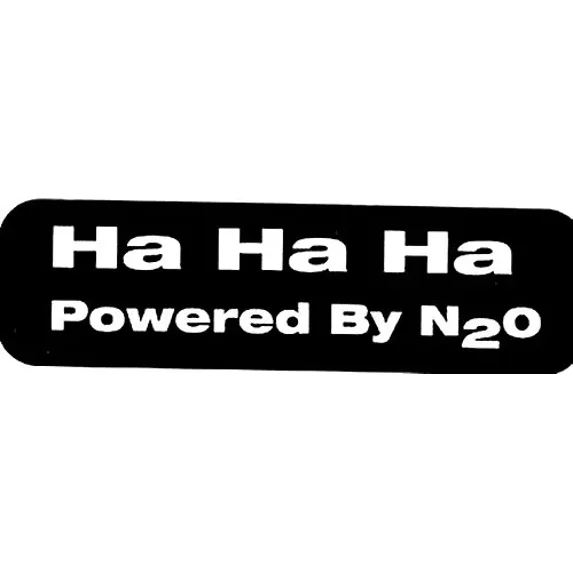 DOPASTICKER Ha Ha Ha Powered By N2O Sticker Phone Decal Water Bottle ...