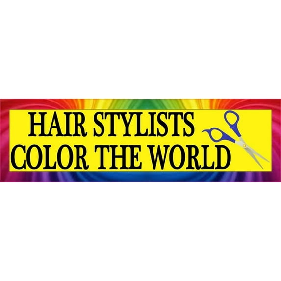 DOPASTICKER Hair Stylists Color The World Sticker Phone Sticker, Latop ...