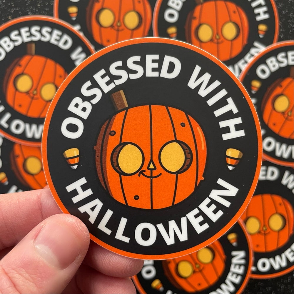 DOPASTICKER Hal.Low.Een Sticker, Cute Hal.Low.Een Sticker, Spooky Cute ...