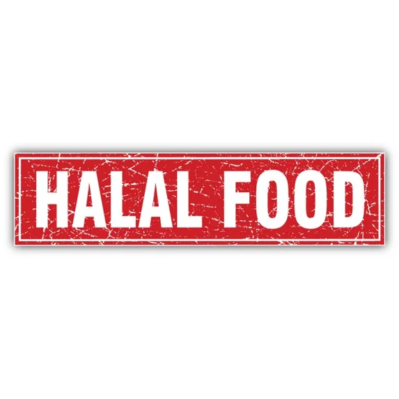 DOPASTICKER Halal Food Sticker Decal Phone Decal Water Bottle Stickers ...