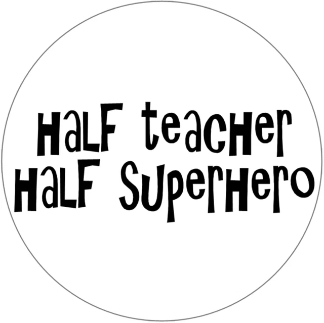 DOPASTICKER Half Teacher Half Superhero Sticker, Teach Phone Decal ...