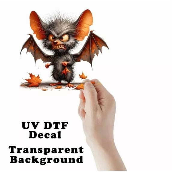 DOPASTICKER Hallo.Ween Angry Bat Sticker - Design Preview Only ...