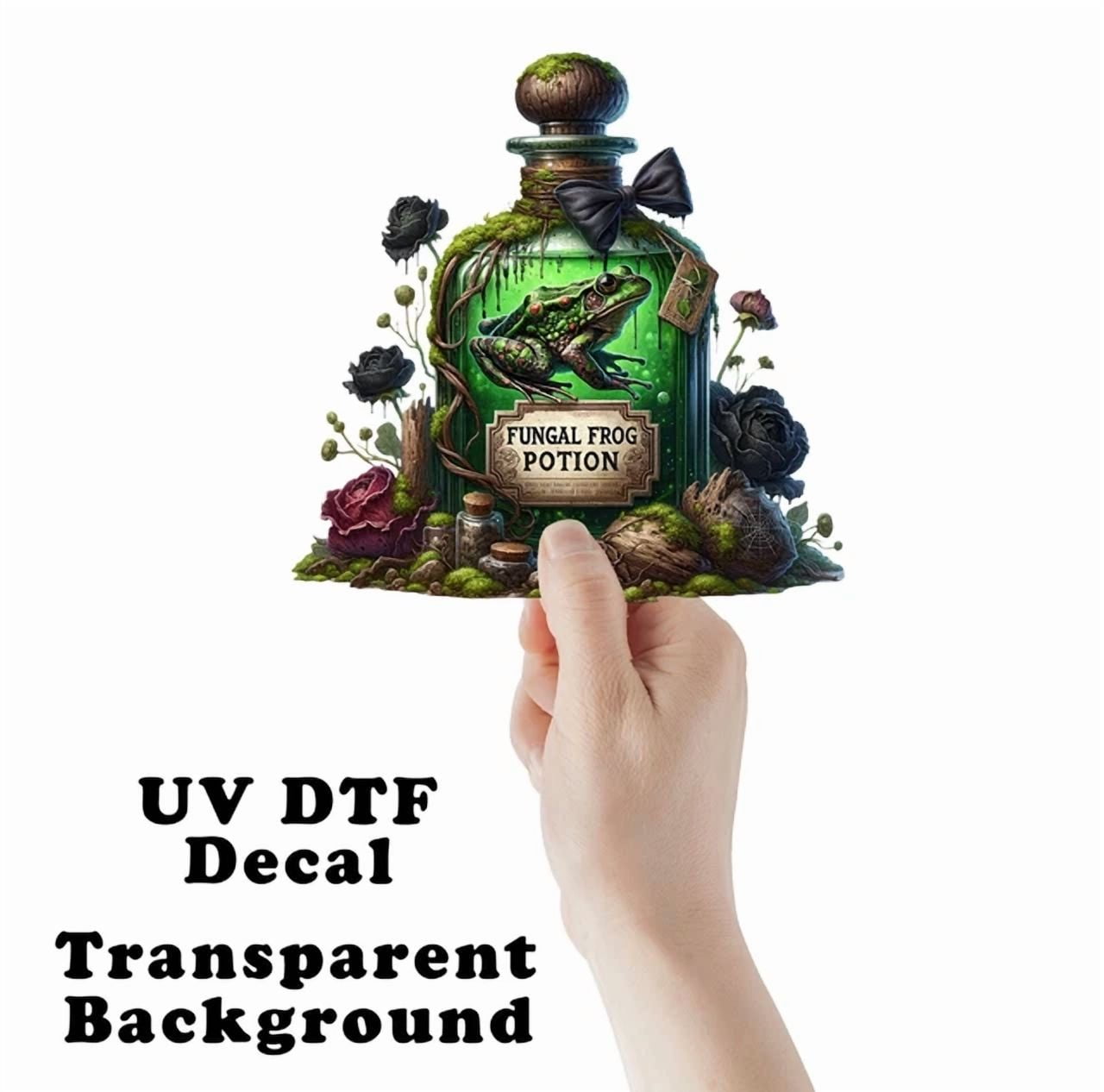 DOPASTICKER Hallo.Ween Fungal Frog Potion Bottle Sticker - Design ...