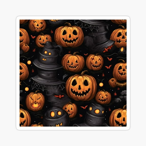 DOPASTICKER Hallo.Ween Pattern Sticker Decorative Laptop, Phone ...