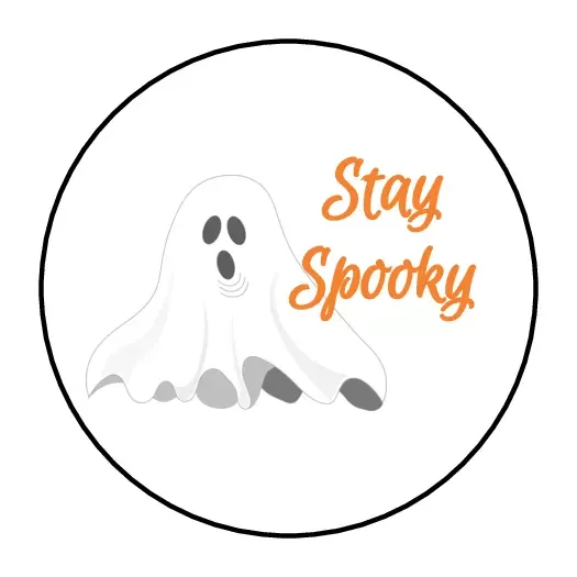 DOPASTICKER Hallo.Ween Stickers Ghosts, Stay Spooky Thank You Gift You ...