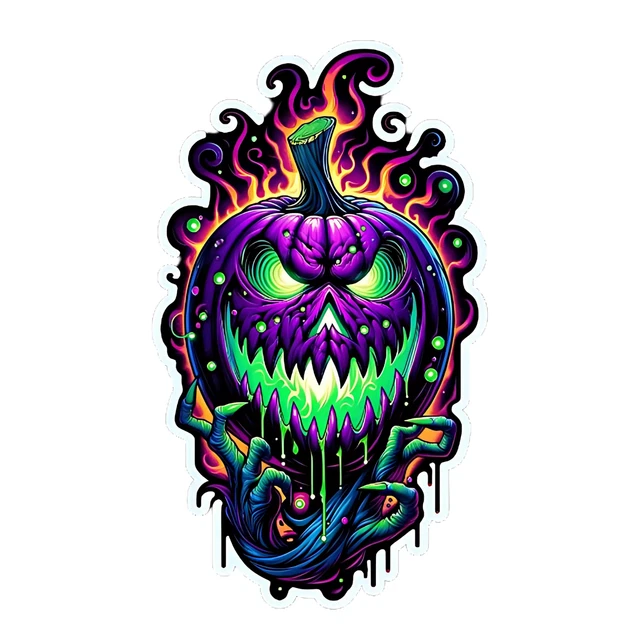 DOPASTICKER Halloween Sticker Street Art Urban Edgy Hip Hop Grunge Bold ...