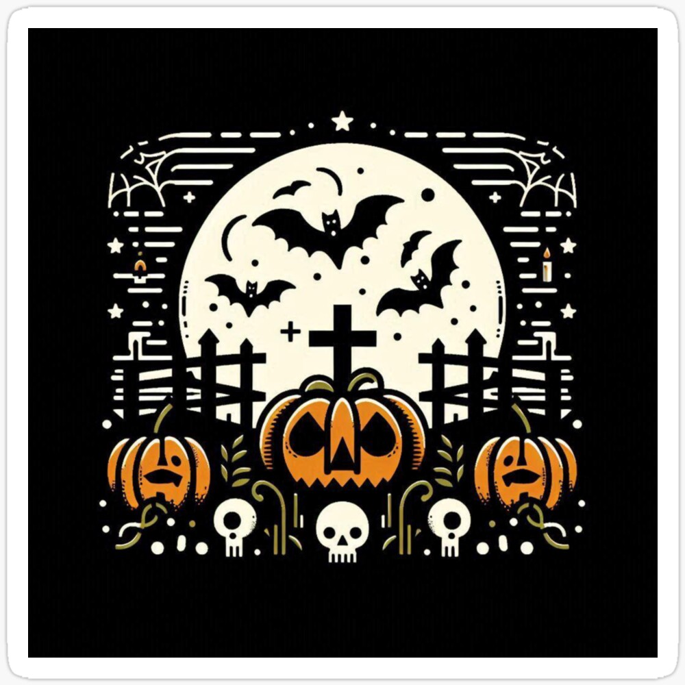 DOPASTICKER Halloween - Witch'S Night Out Sticker Phone Decal Water ...