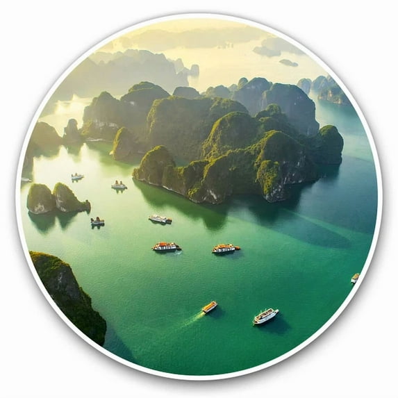 DOPASTICKER Halong Bay Vietnam Landscape Cool Gift, Phone Stickers ...