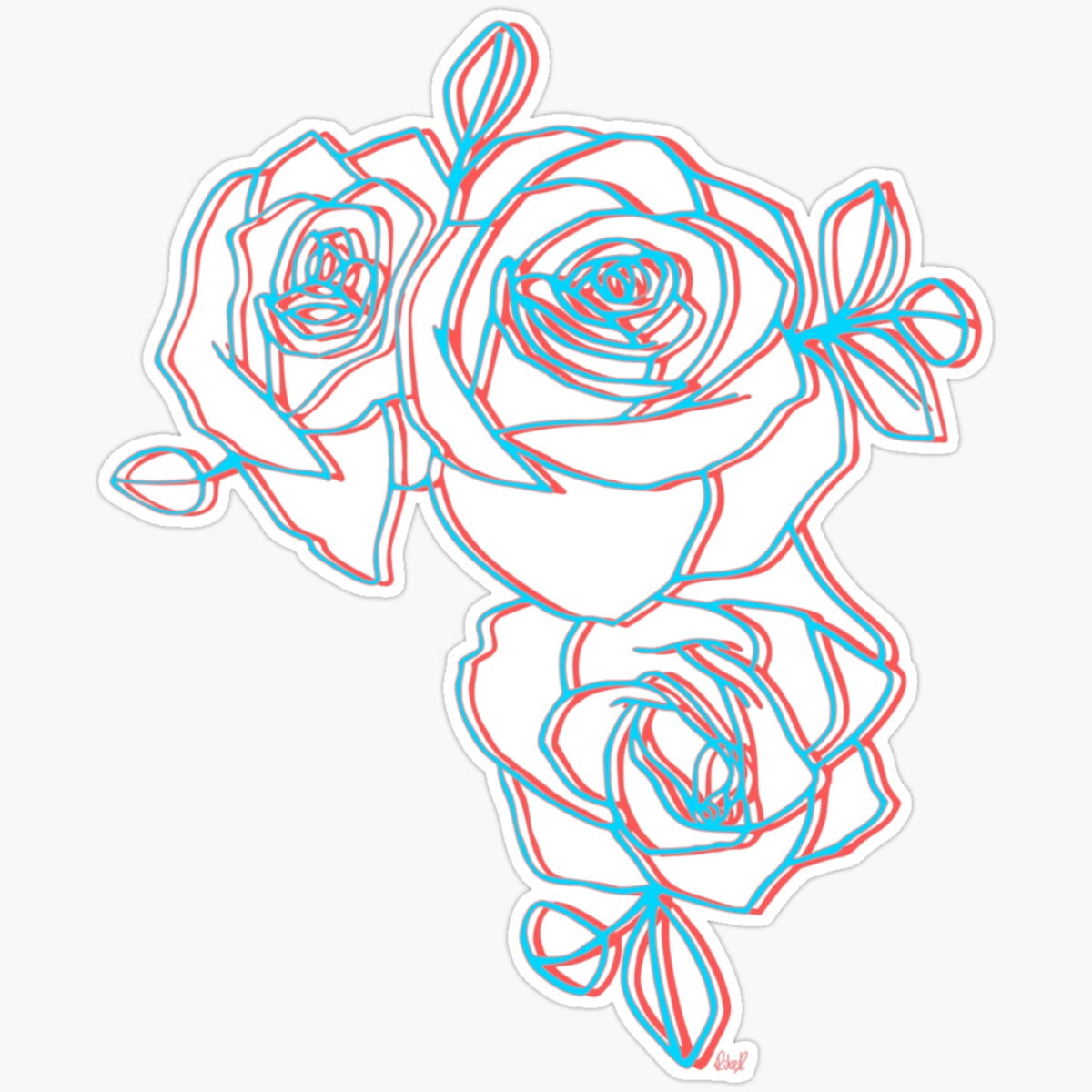 DOPASTICKER Halsey Roses Sticker Decorative Laptop, Phone Stickers ...