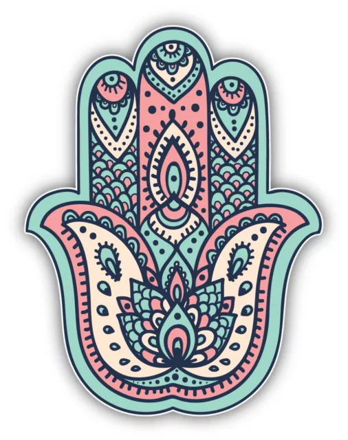DOPASTICKER Hamsa Hand Of Fatima Sticker Phone Water Bottle Stickers ...