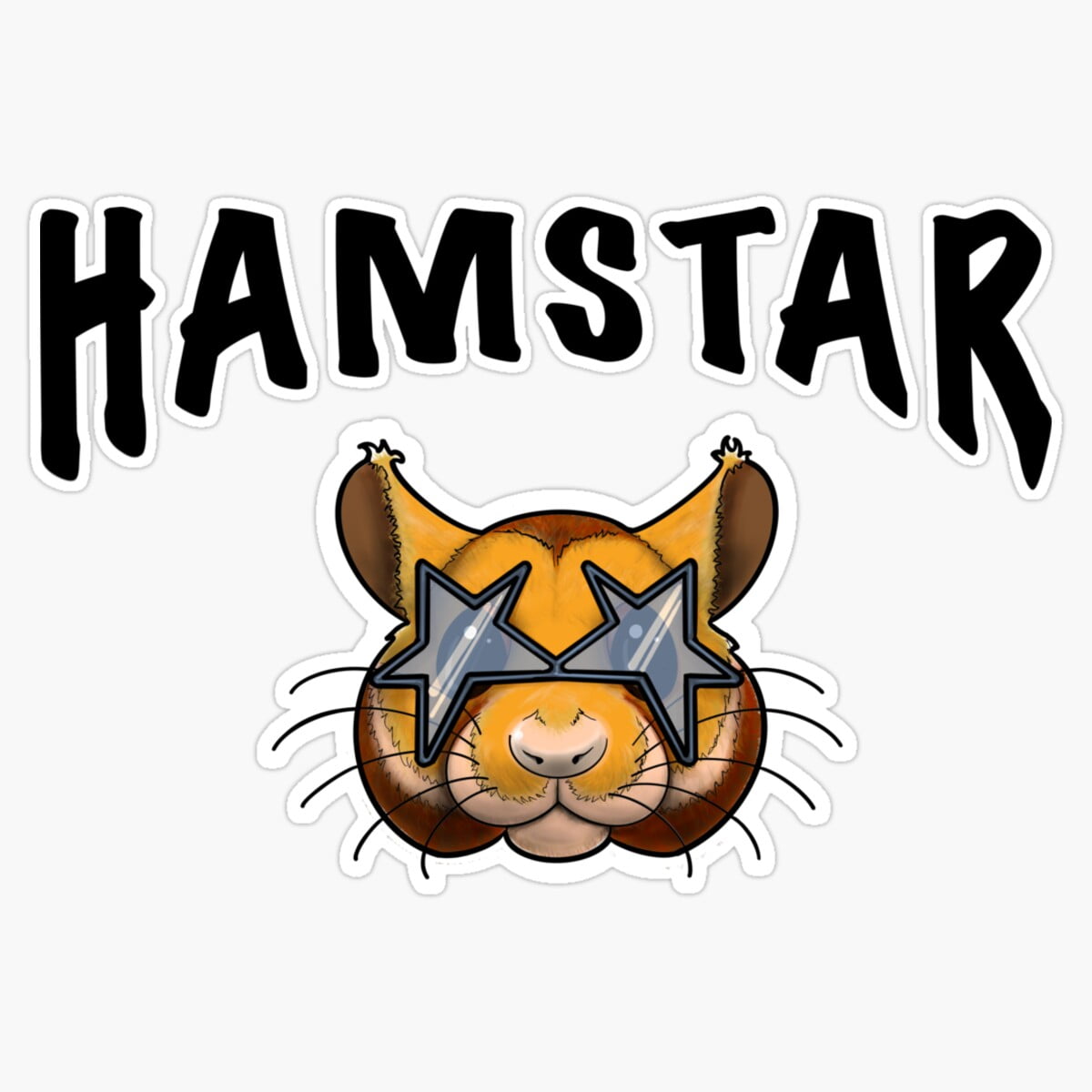 DOPASTICKER Hamstar Sticker, Phone Sticker Water Bottle Sticker Car ...