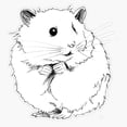 DOPASTICKER Hamster Drawing Sticker, Phone Sticker Car Stickers ...