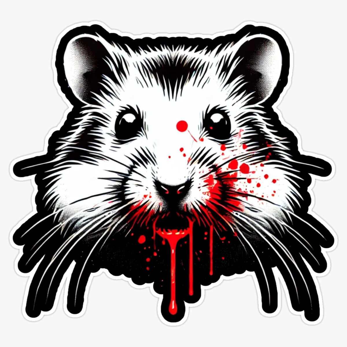 DOPASTICKER Hamster Horror Sticker, Phone Sticker Car Stickers ...