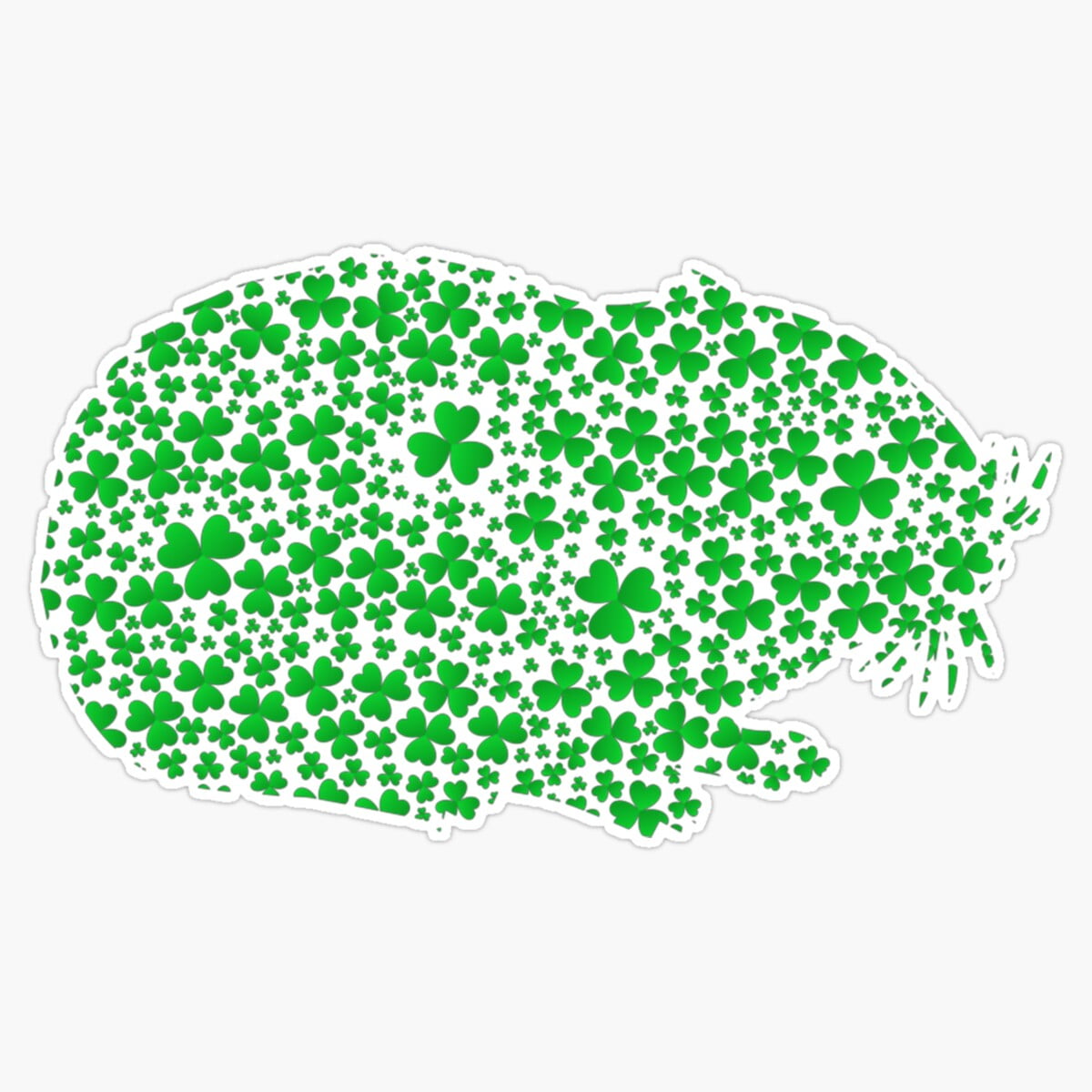 DOPASTICKER Hamster Lover Leprechaun Hamster St Patrick'S Day Sticker ...