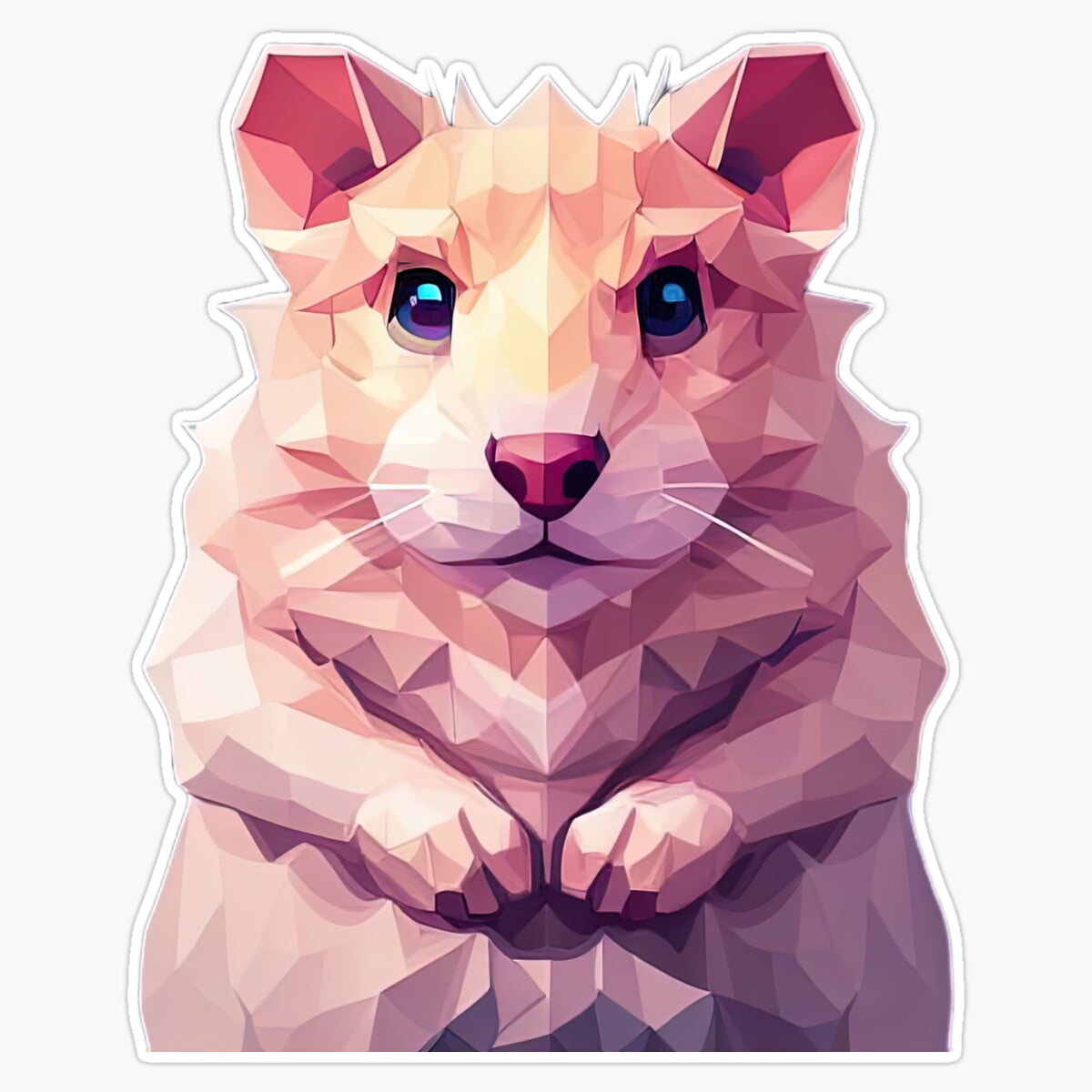 DOPASTICKER Hamster Standing Sticker, Phone Sticker Car Stickers ...