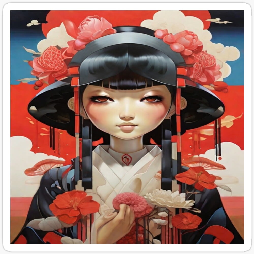 DOPASTICKER Hanabie Glow Gift You - Phone Stickers, Waterproof Decals ...