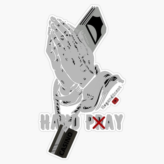 DOPASTICKER Hand Pray For Dark Stickers Sticker, Phone Sticker Car ...