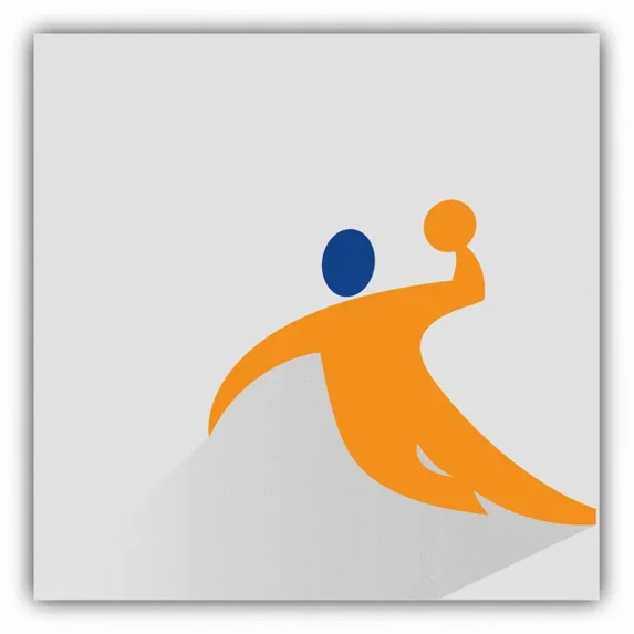 DOPASTICKER Handball Sport Athletics Silhouette Sticker Decal Phone ...