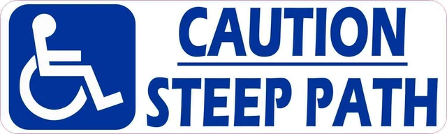DOPASTICKER Handicap Caution Sp Path Sticker Safety Business Sticker ...