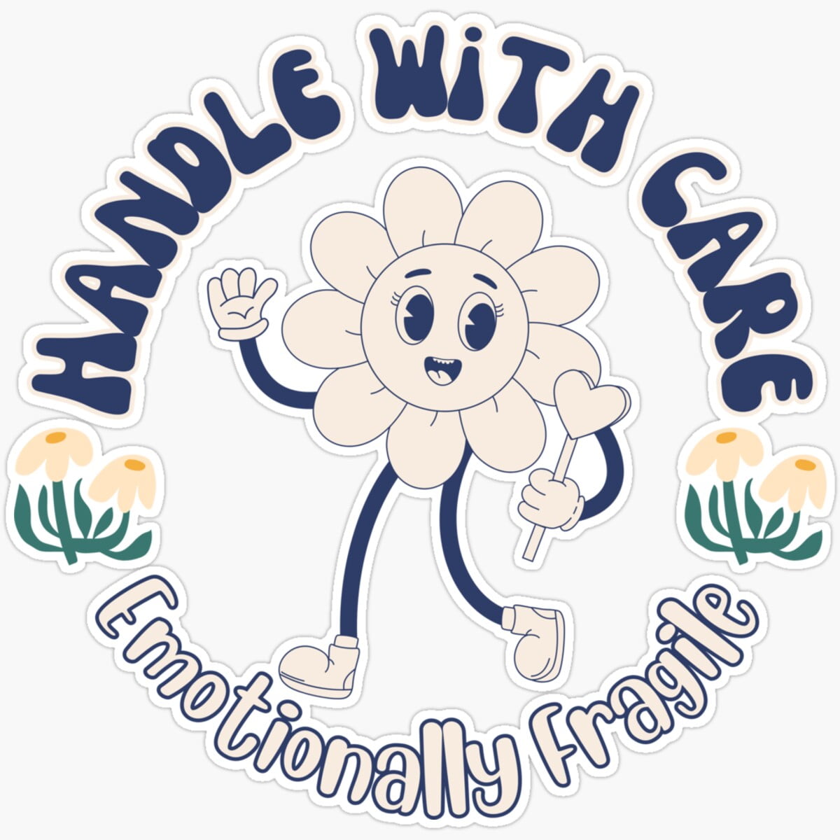 DOPASTICKER Handle With Care - Emotionally Fragile Sticker Decorative ...