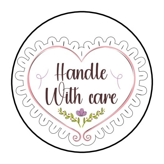 DOPASTICKER Handle With Care Stickers Heart Phone Decal Water Bottle ...