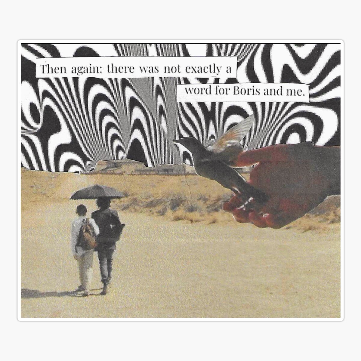 DOPASTICKER Handmade Collage The Goldfinch Boreo Sticker, Phone Sticker ...