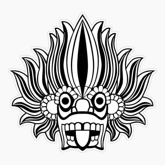 DOPASTICKER Hannya Devil Mask Sticker, Phone Sticker Car Stickers ...