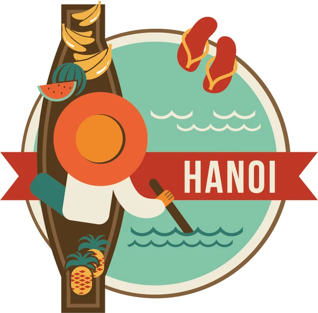 DOPASTICKER Hanoi Vietnam World City Travel Label Badge Sticker Decal ...