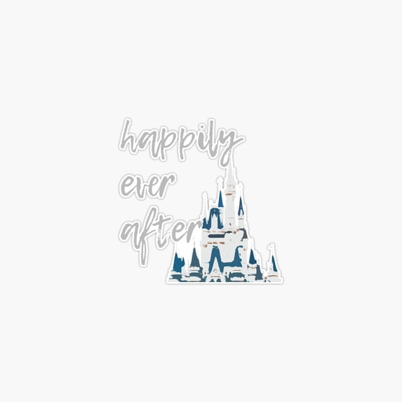 DOPASTICKER Happily Ever After Sticker, Phone Sticker Water Bottle ...