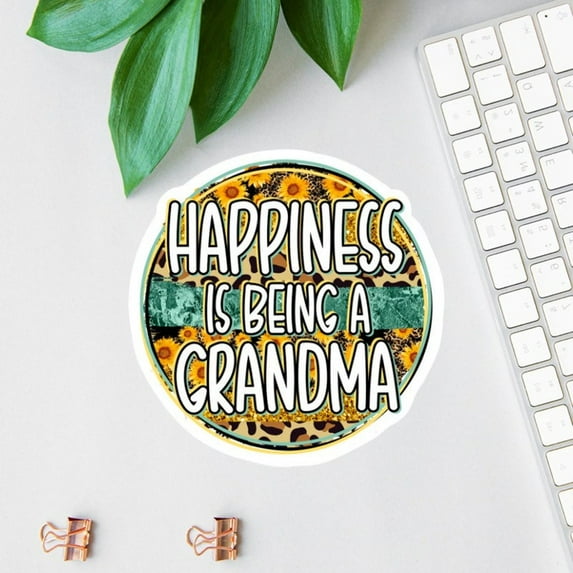 DOPASTICKER Happiness Is Being A Grandma Sticker, Western Sticker ...