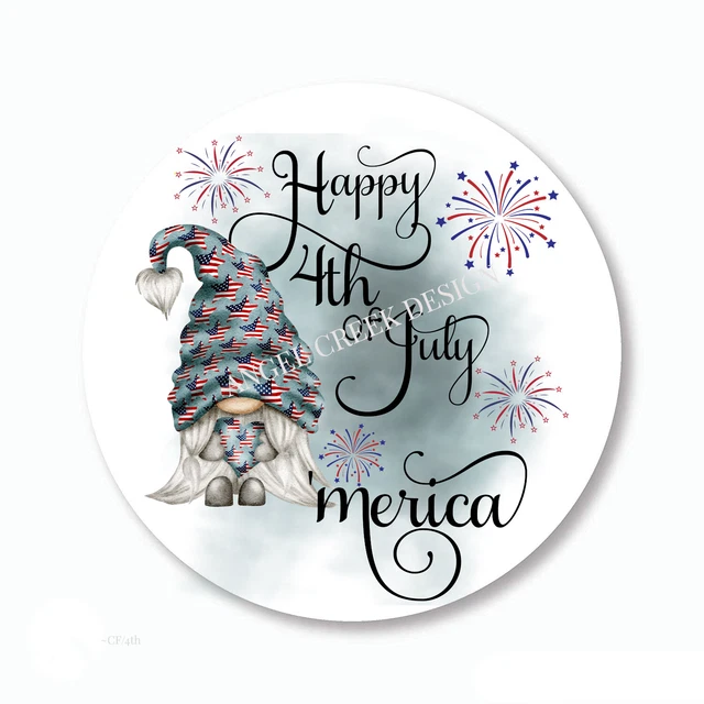 DOPASTICKER Happy 4Th Of July 'Merica Favors Sticker Usa Gnome Stickers ...