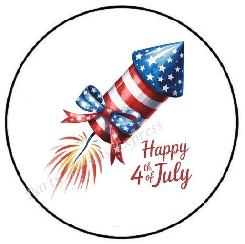 DOPASTICKER Happy 4Th Of July Firework Stickers Party Favors Sticker ...