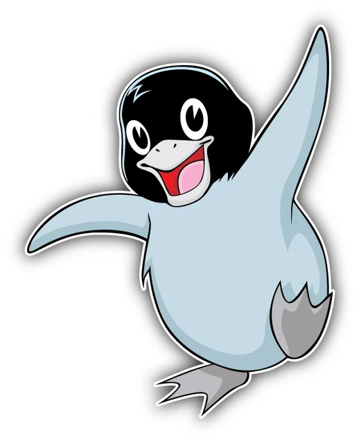 DOPASTICKER Happy Baby Penguin Sticker Decal Phone Decal Water Bottle ...