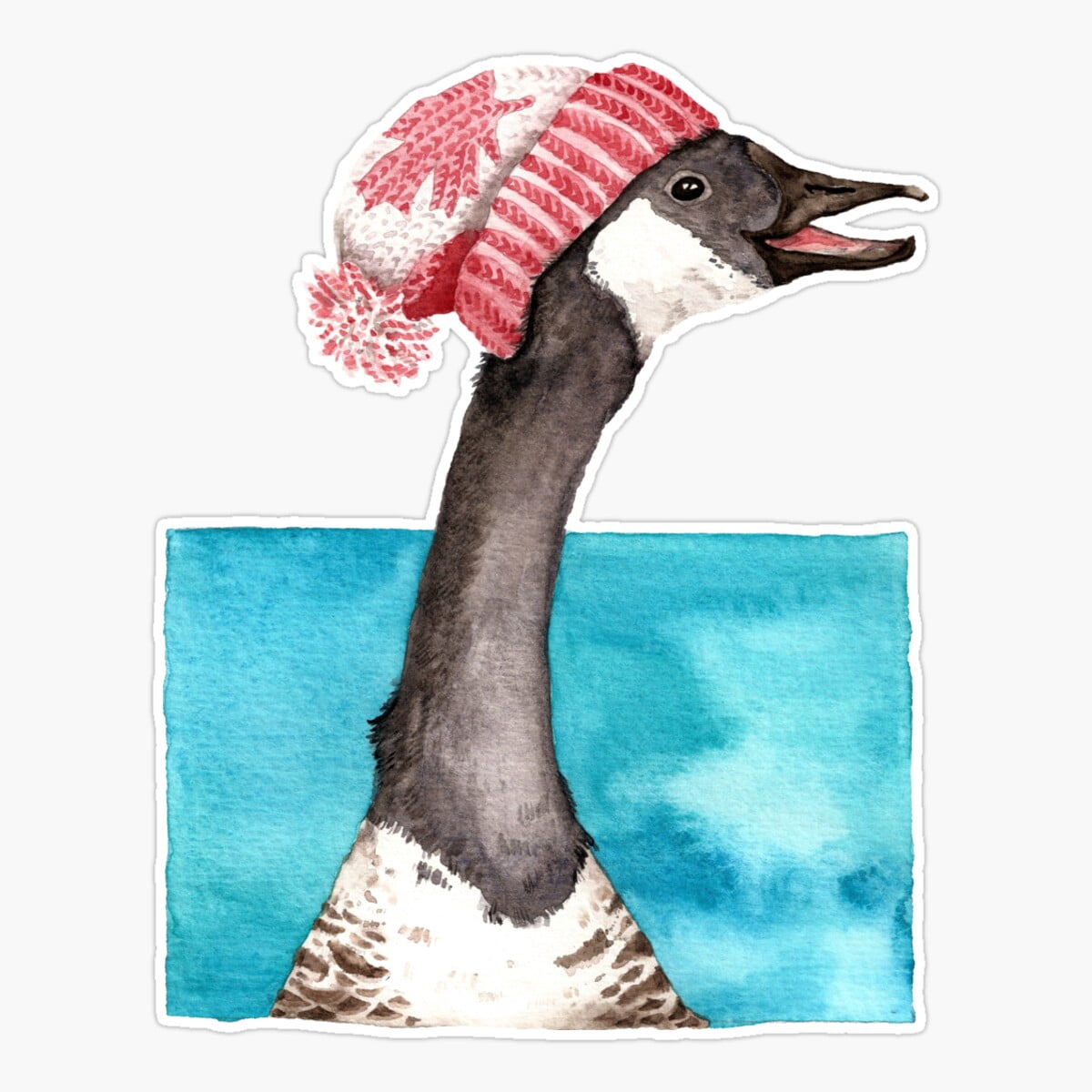 DOPASTICKER Happy Cana.Da Go.Ose In A Cana.Da Toque Sticker, Phone ...