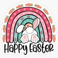 DOPASTICKER Happy Egg Day Bunny Rabbit Face Egg Day Day Women Girls ...
