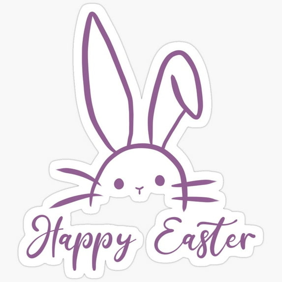 DOPASTICKER Happy Egg Day Cute Simple Design Sticker Phone Sticker ...