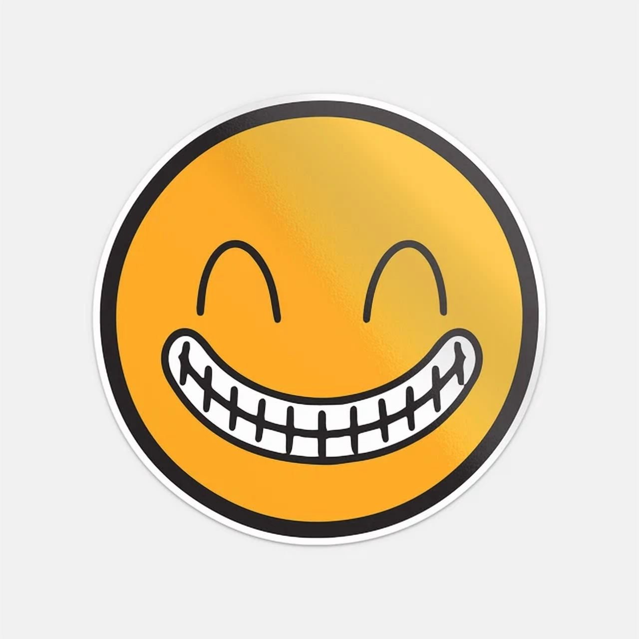 DOPASTICKER Happy Emoticon Sticker Decal Phone Decal Water Bottle ...