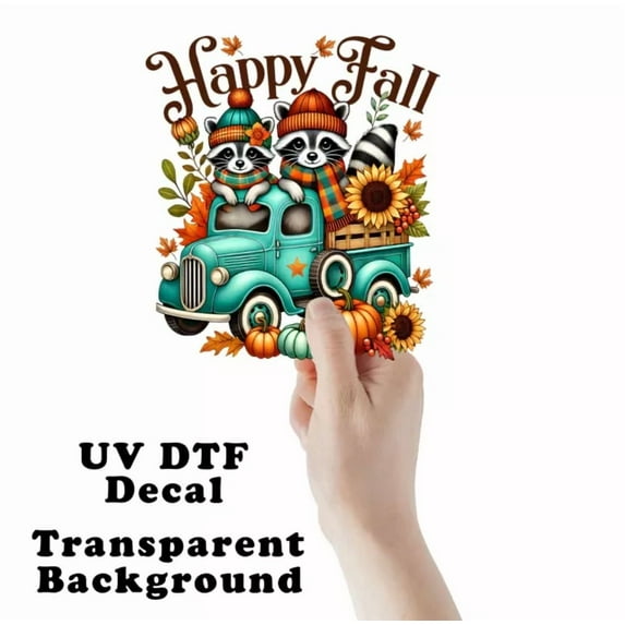 DOPASTICKER Happy Fall Animals Sticker - Design Preview Only Decorative ...