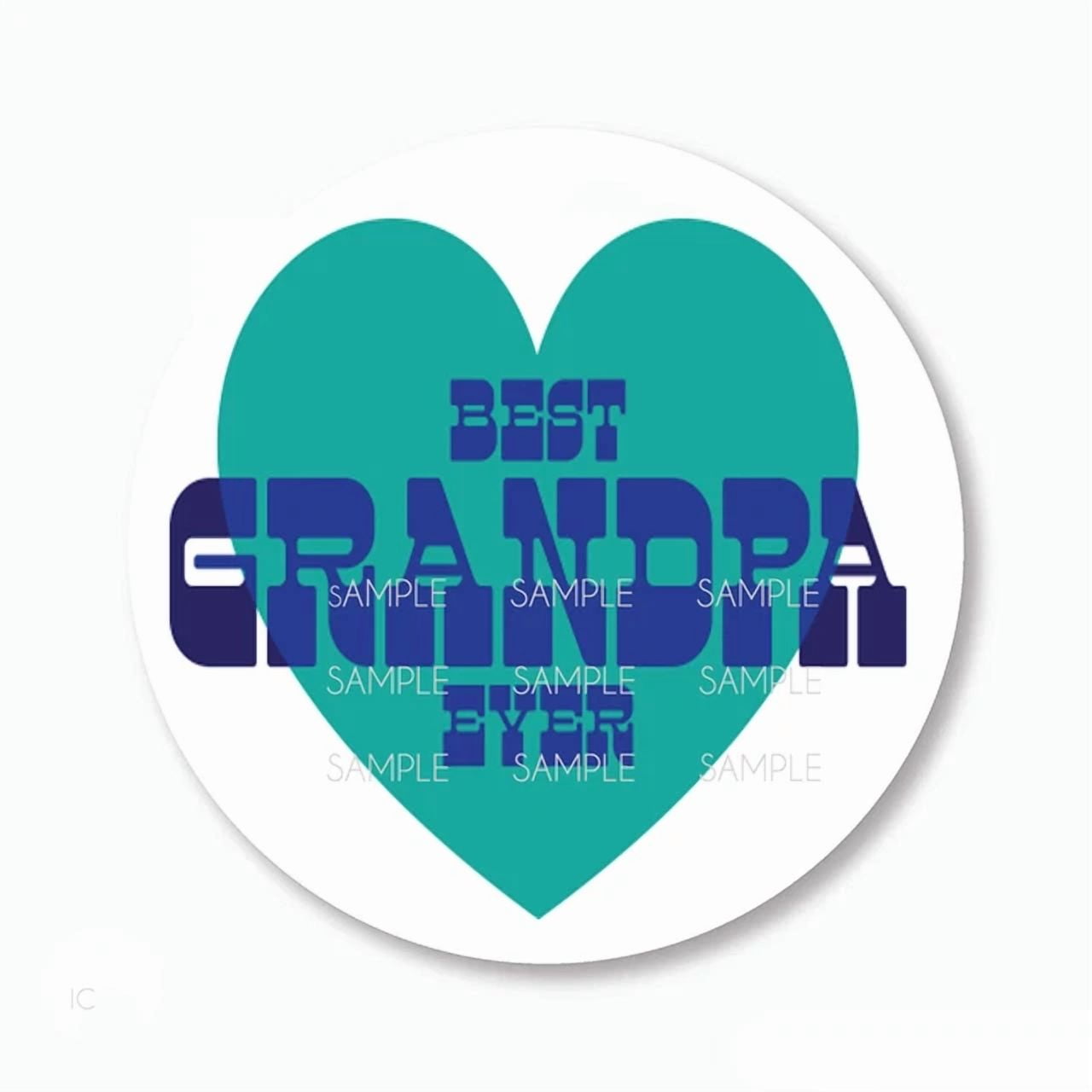 DOPASTICKER Happy Father'S Best Grandpa Ever Stickers Phone Decal Water ...
