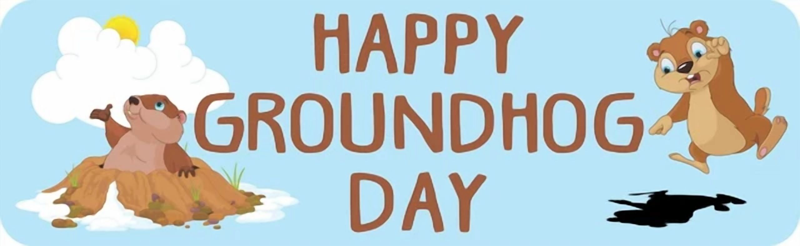DOPASTICKER Happy Groundhog Day Sticker Phone Sticker, Latop Sticker ...