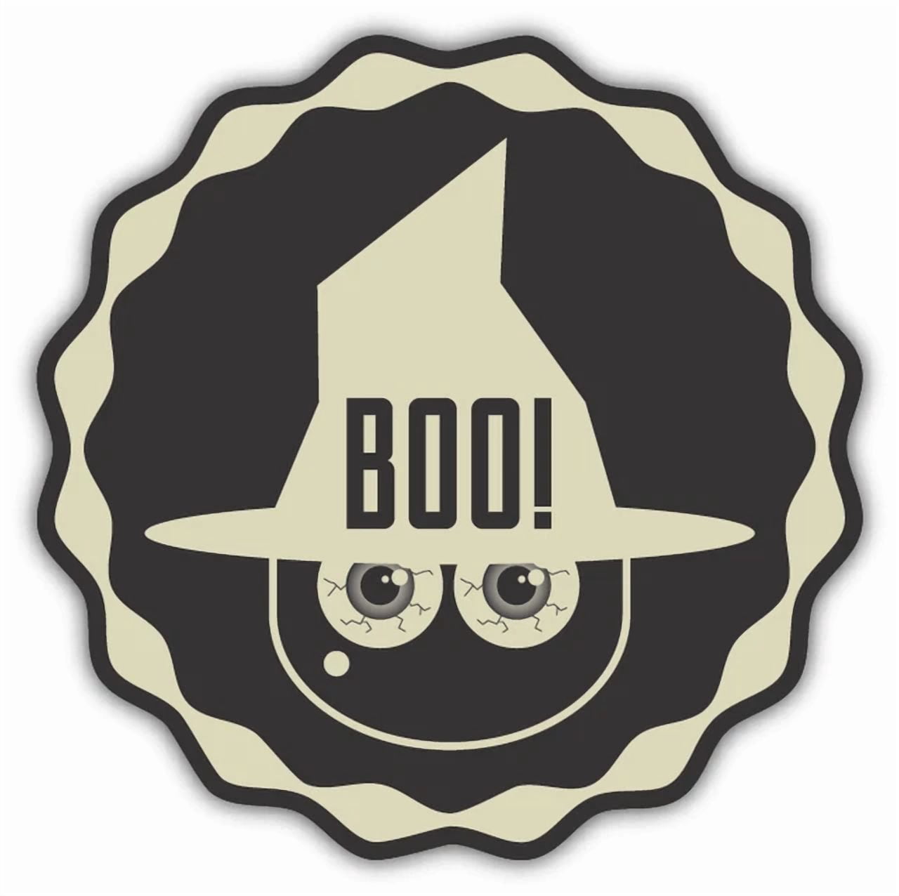 DOPASTICKER Happy Hal.Low.Een Boo Retro Car Sticker Phone Water Bottle ...