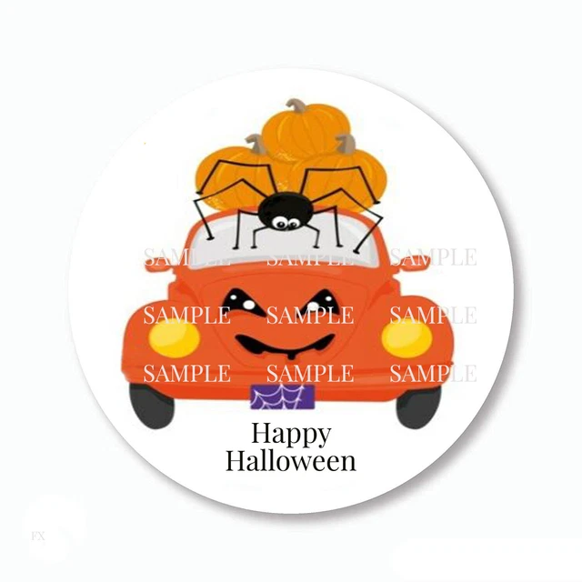 DOPASTICKER Happy Hal.Low.Een Bug Car Stickers Favor Scrapbook Stickers ...
