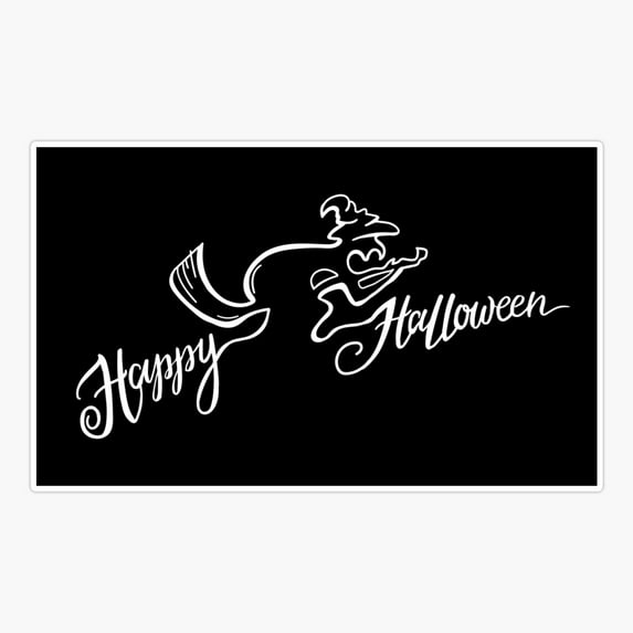 DOPASTICKER Happy Horror Mystic Sticker, Phone Sticker Water Bottle ...