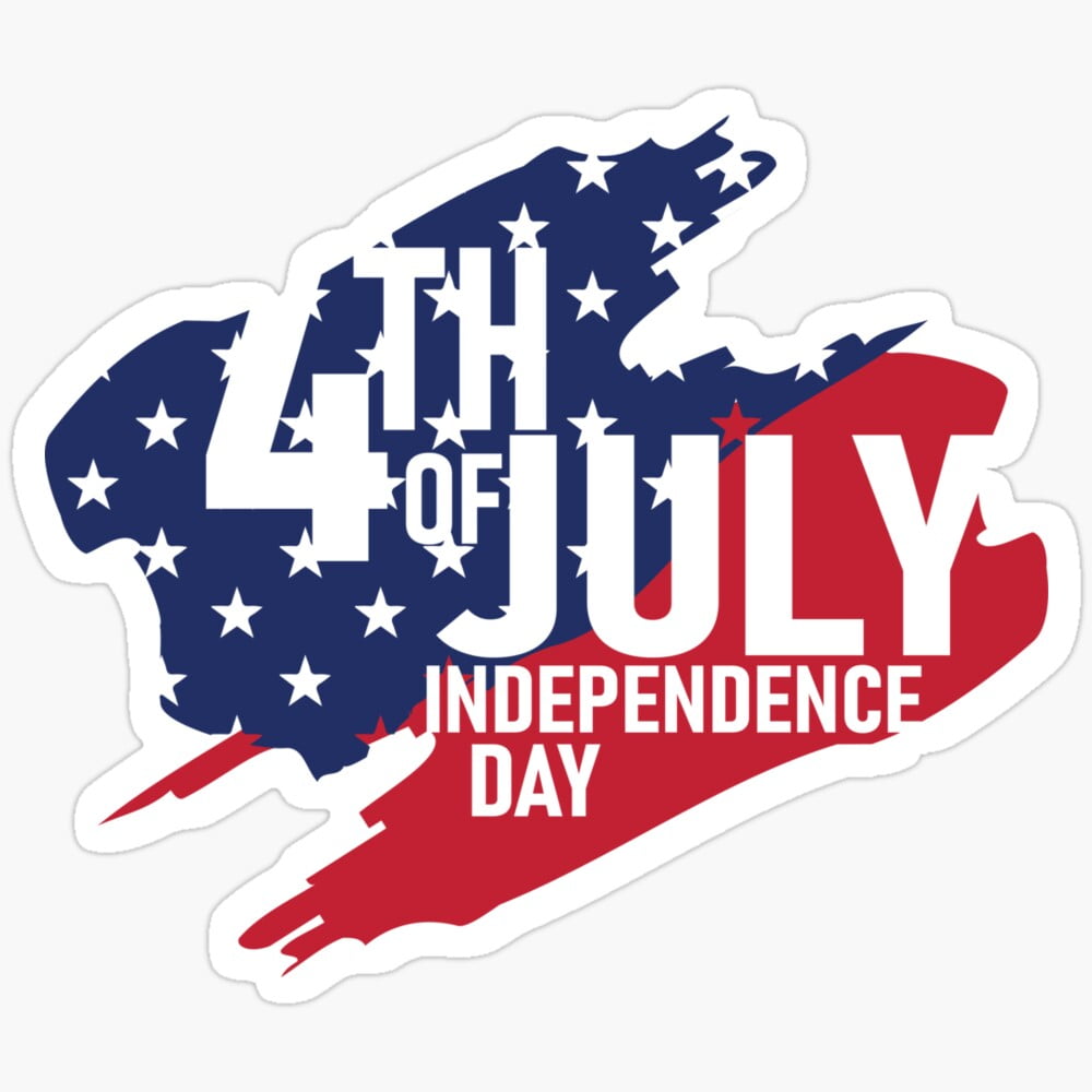 DOPASTICKER Happy Independence Day, Independence Day, Fourth Of July ...