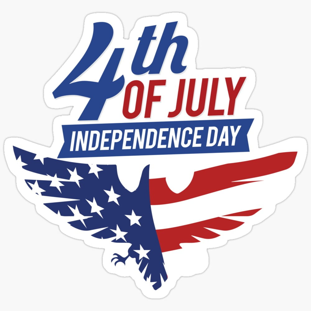 DOPASTICKER Happy Independence Day, Independence Day, Fourth Of July ...