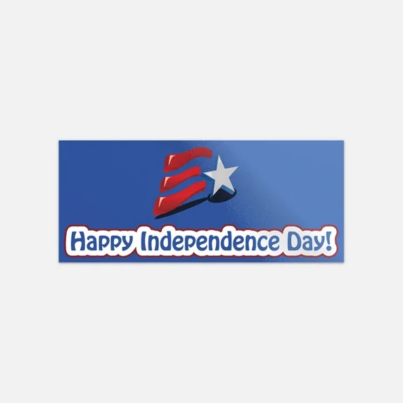 DOPASTICKER Happy Independence Day Usa Star Sticker Decal Phone Decal ...