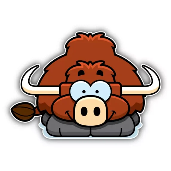 DOPASTICKER Happy Little Yak Sticker Decal Phone Decal Water Bottle ...